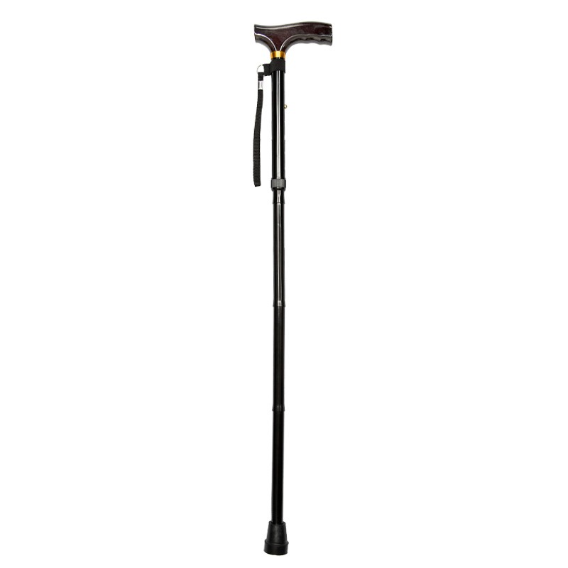 Homecraft Black Folding Walking Stick - KneeSupports.com